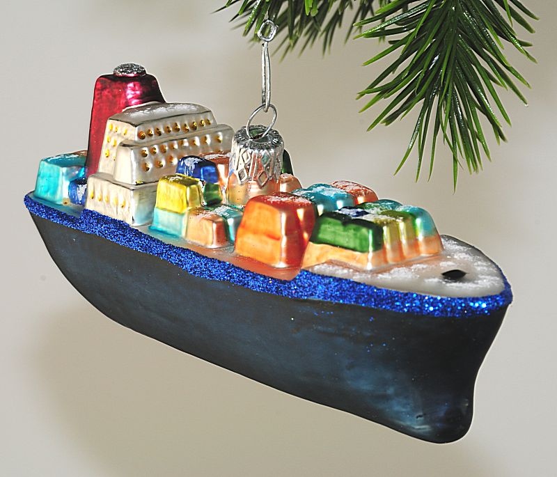 Containerschiff -Neu- - Glas & Geschenke